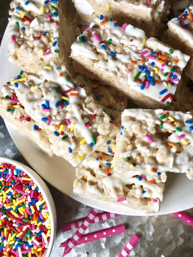 Birthday Rice Krispie Treats- The perfect treats for any Occasion!
